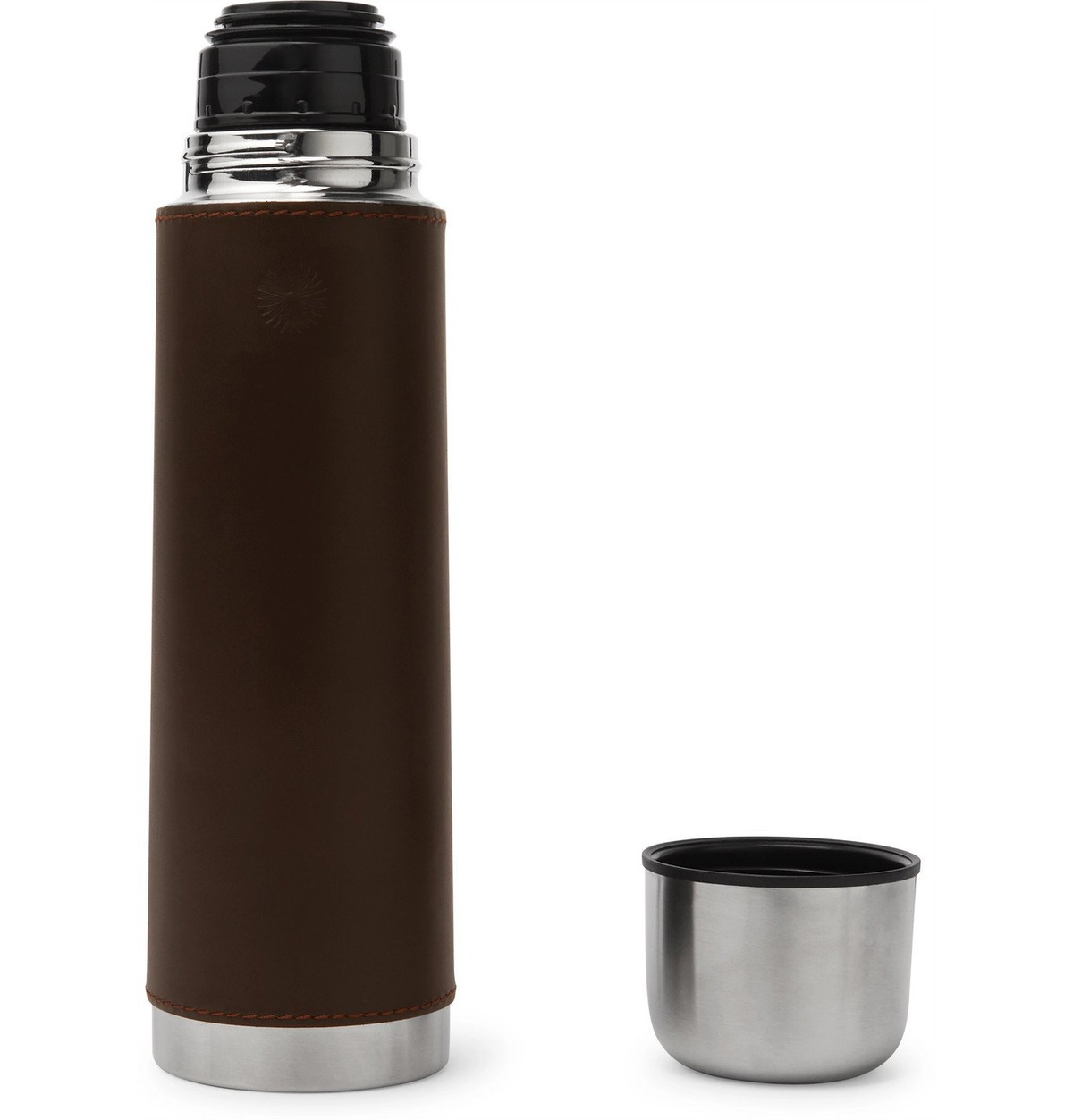 Purdey - Leather and Steel Flask - Brown Purdey