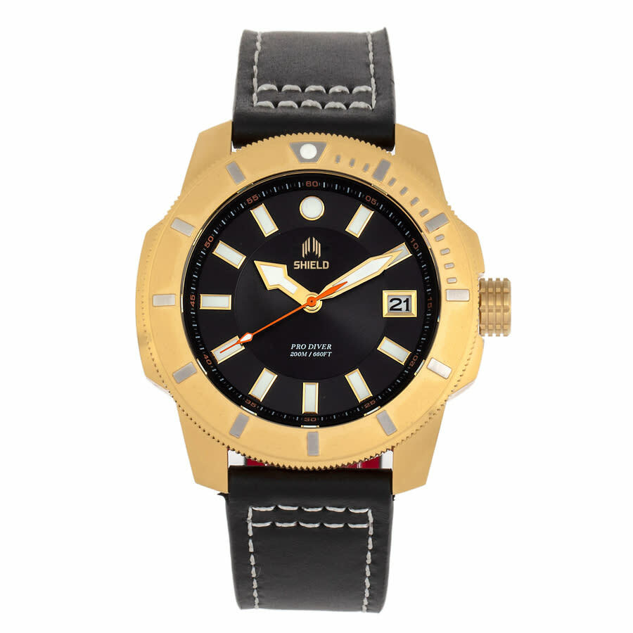 Shield Shaw Quartz Black Dial Mens Watch SLDSH106-4 Shield