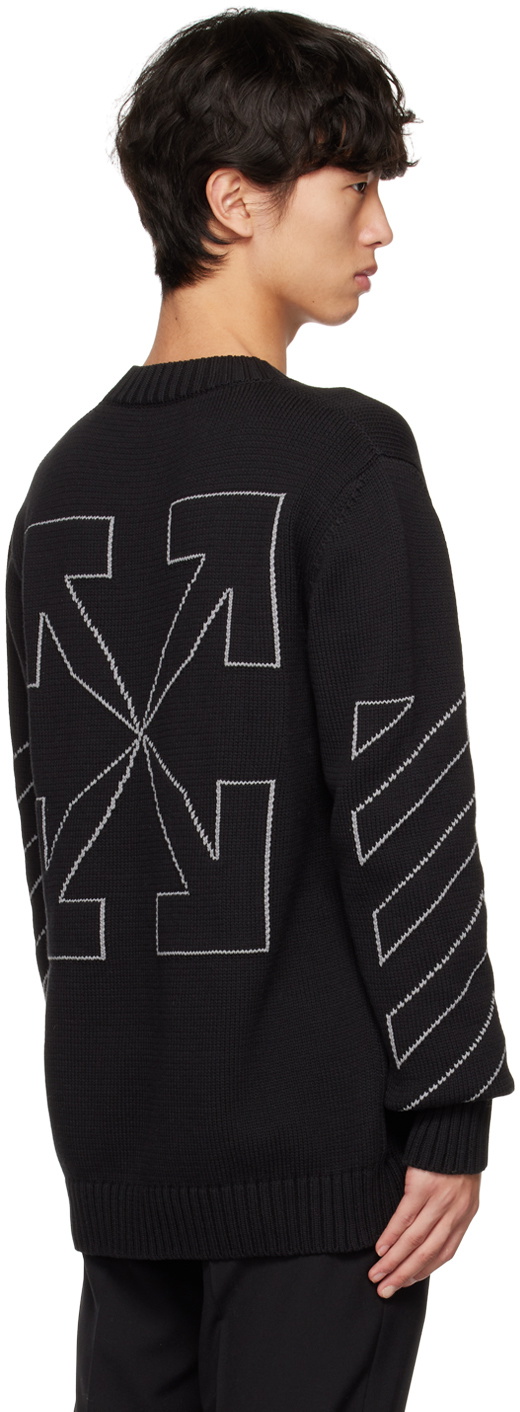 Off-White Black Jacquard Sweater Off-White