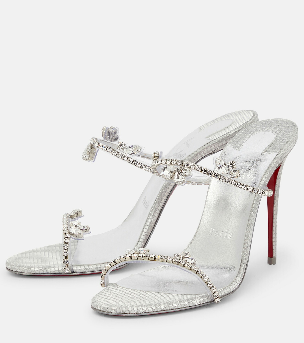 Christian Louboutin - Just Queen 100 embellished sandals Christian ...