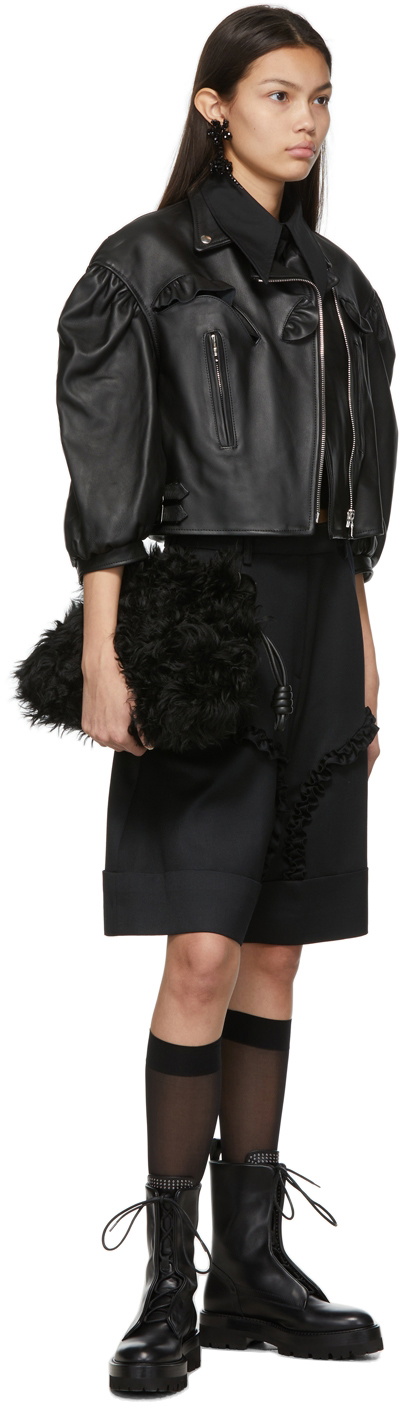 Simone Rocha Black Wide Leg Shorts Simone Rocha