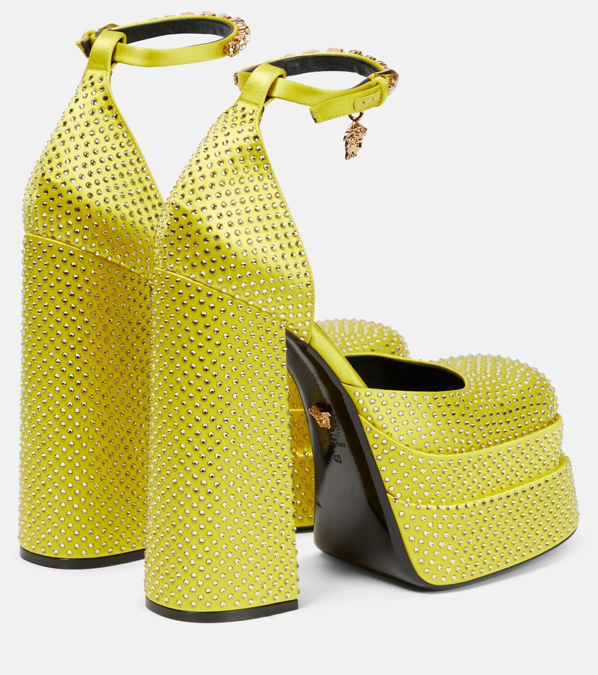 Versace Medusa Aevitas embellished platform pumps Versace