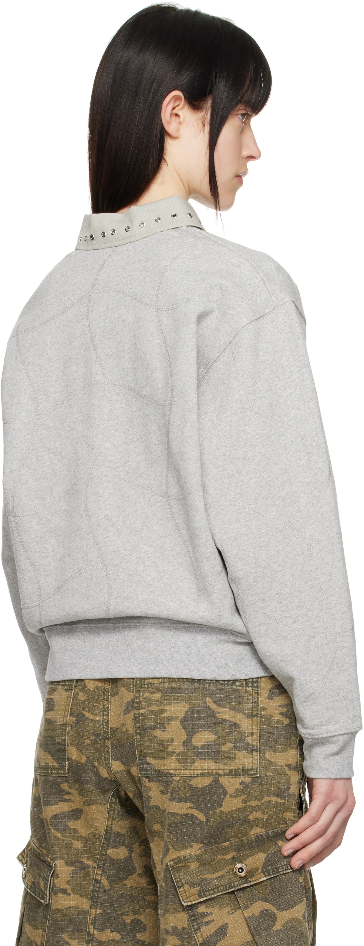 Dime Gray Wave Rugby Polo Dime