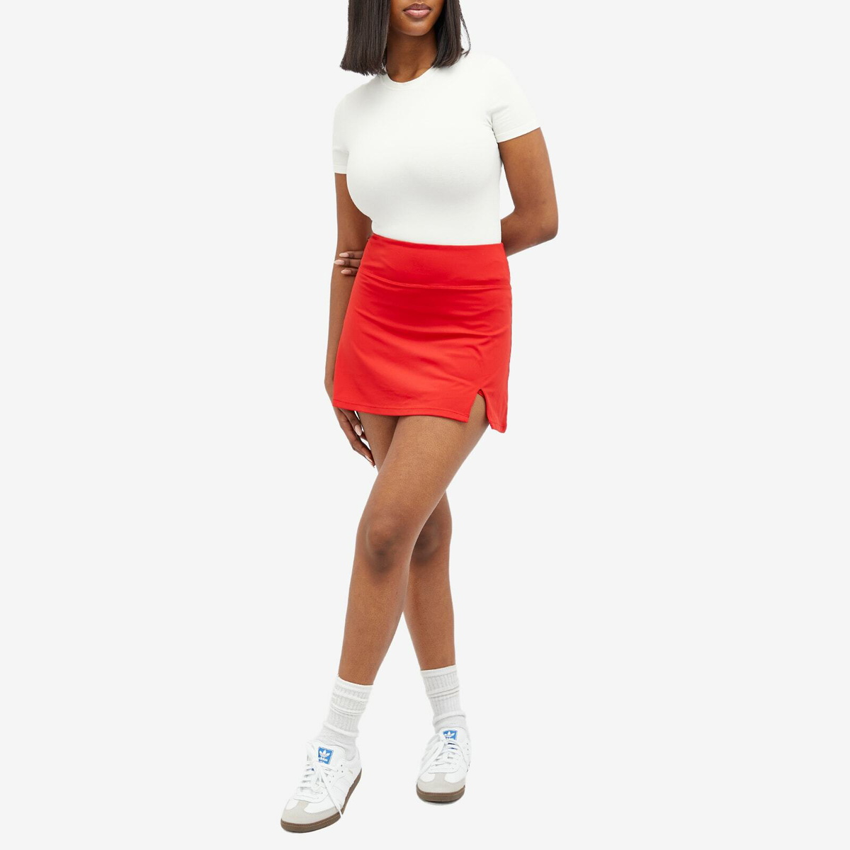 Adanola Women's A-line Mini Skirt in Red Adanola