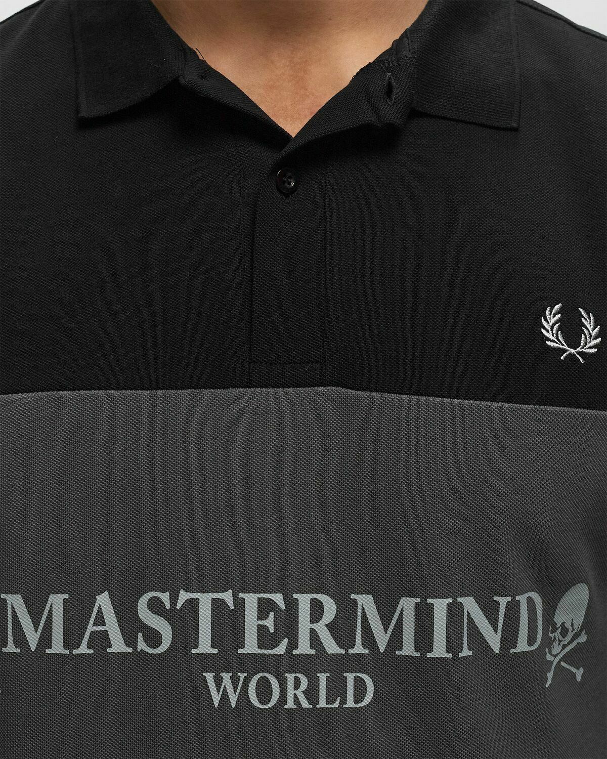 Fred Perry X Mastermind Cut And Saw Polo Black Polos Fred Perry