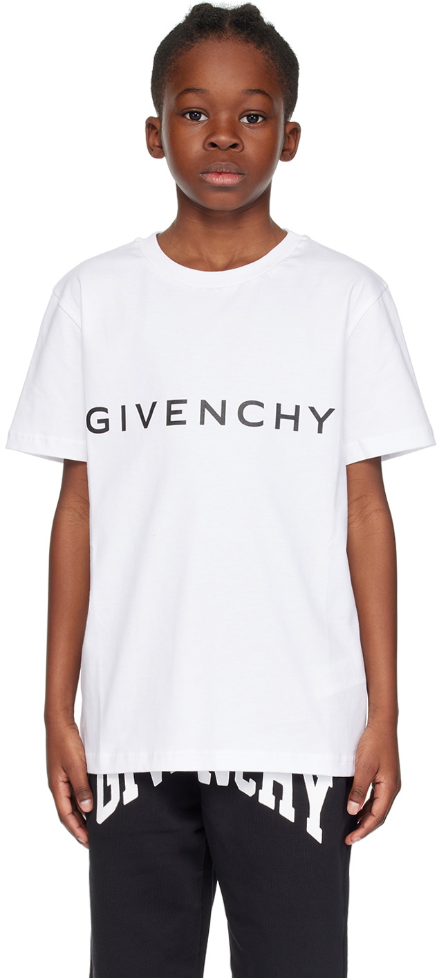 Givenchy Kids White Printed T-Shirt Givenchy
