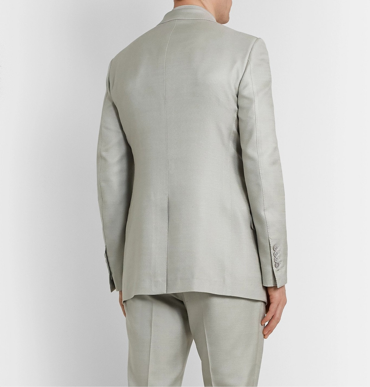 TOM FORD - Atticus Slim-Fit Silk Suit Jacket - Gray TOM FORD