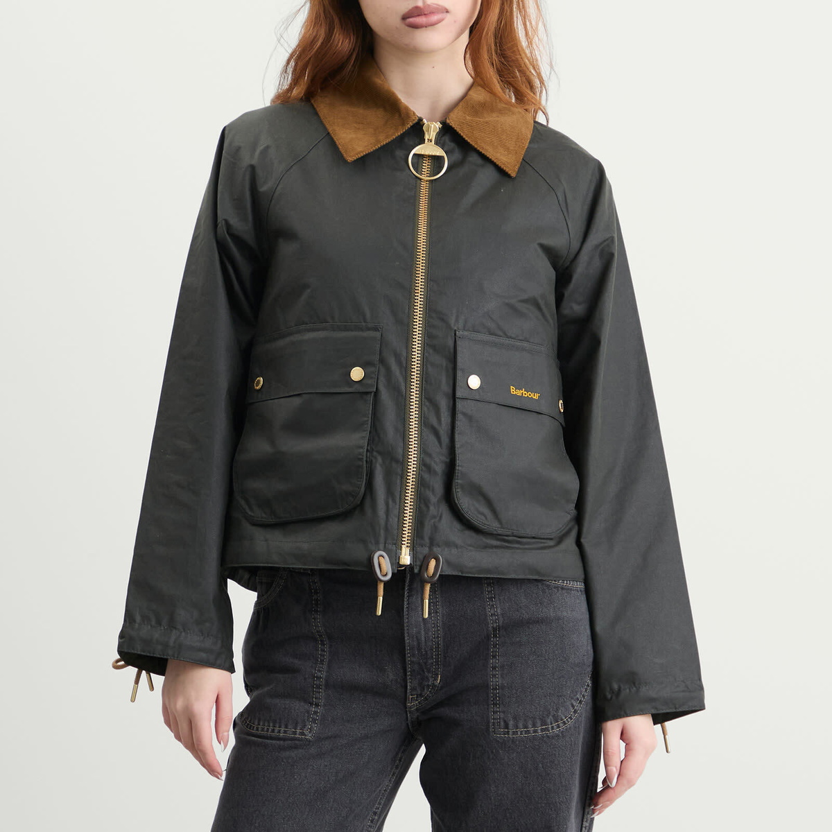 Barbour Women's Marron Wax Jacket in Fern/Ancient Barbour