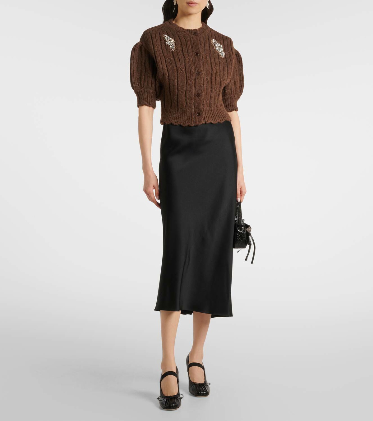 Simone Rocha Embellished wool-blend cardigan Simone Rocha