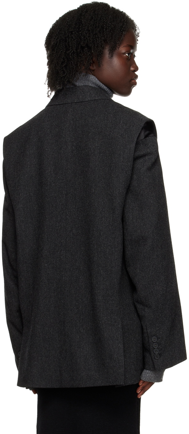 Trunk Project Gray Layered Blazer Trunk Project