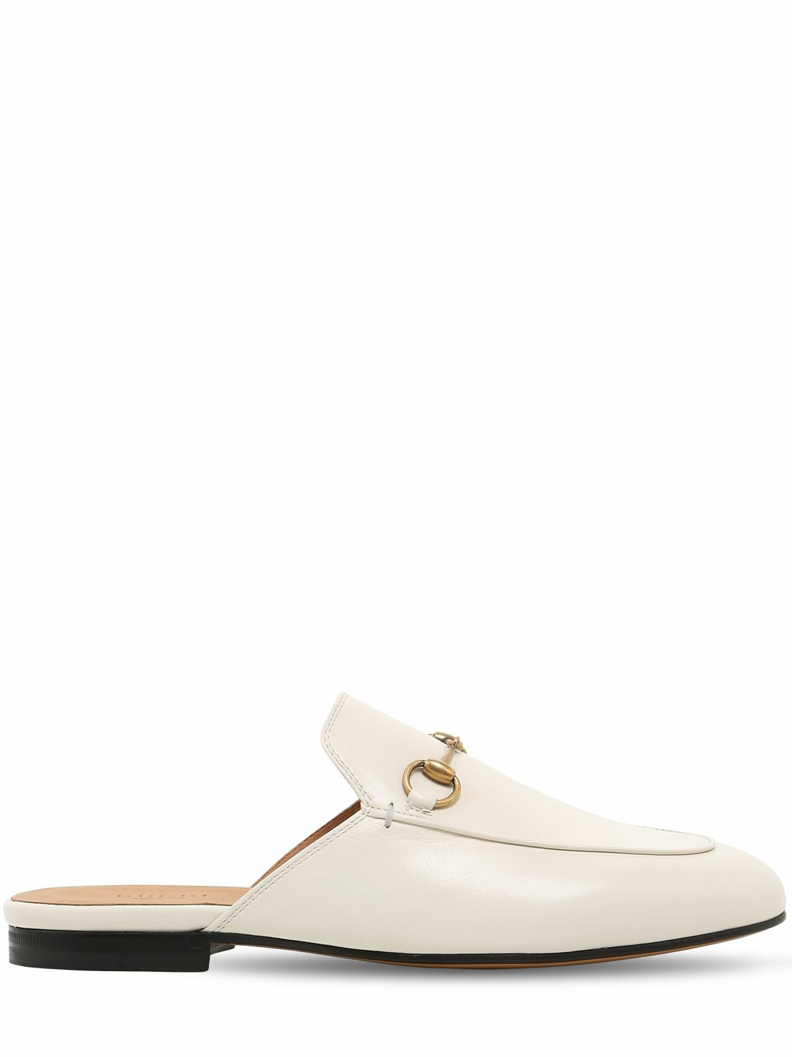 GUCCI - 10mm Princetown Leather Mules Gucci