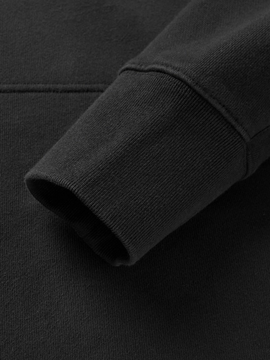 HAYDENSHAPES - Resin Logo-Embroidered Cotton-Jersey Hoodie - Black ...