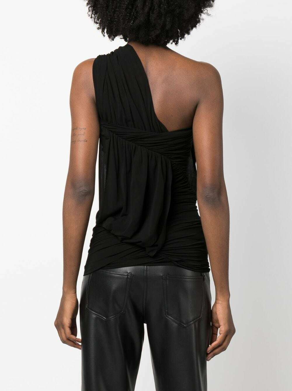 RICK OWENS - One-shoulder Draped Top Rick Owens