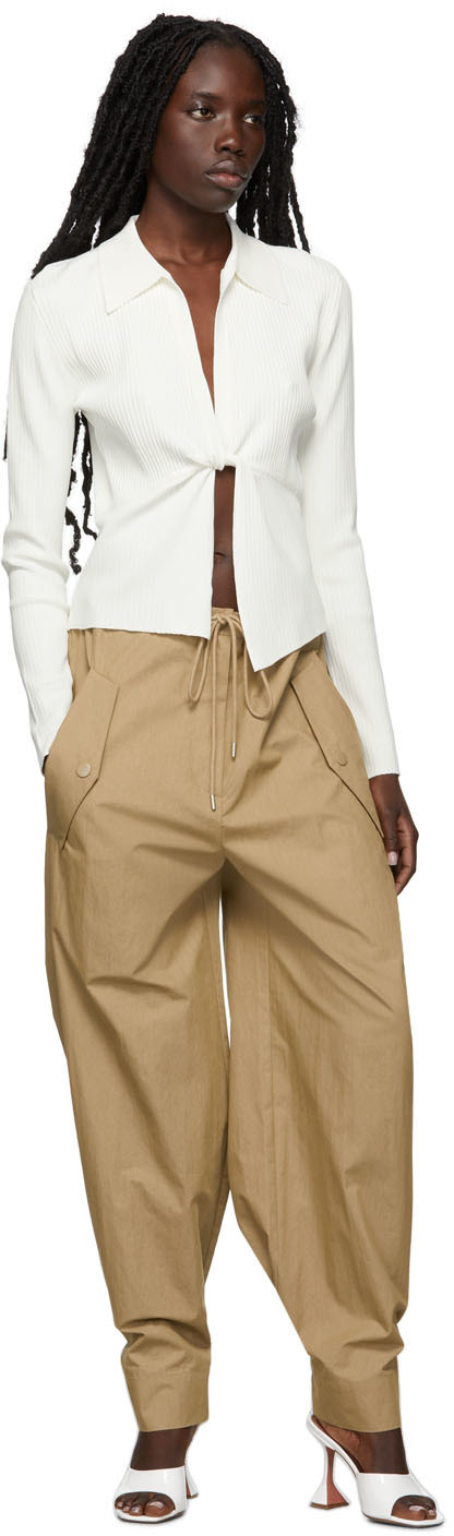 SIR. SSENSE Exclusive White Kelvin Twisted Cardigan SIR.
