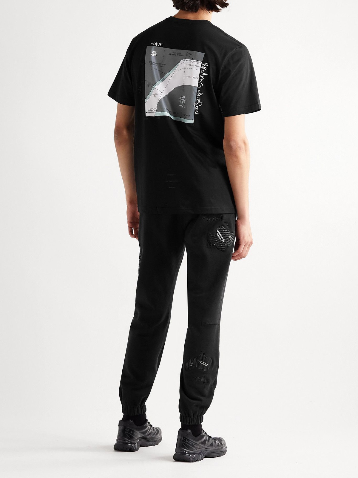 HAYDENSHAPES - Arsham Stampd Logo-Print Cotton-Jersey T-Shirt - Black ...