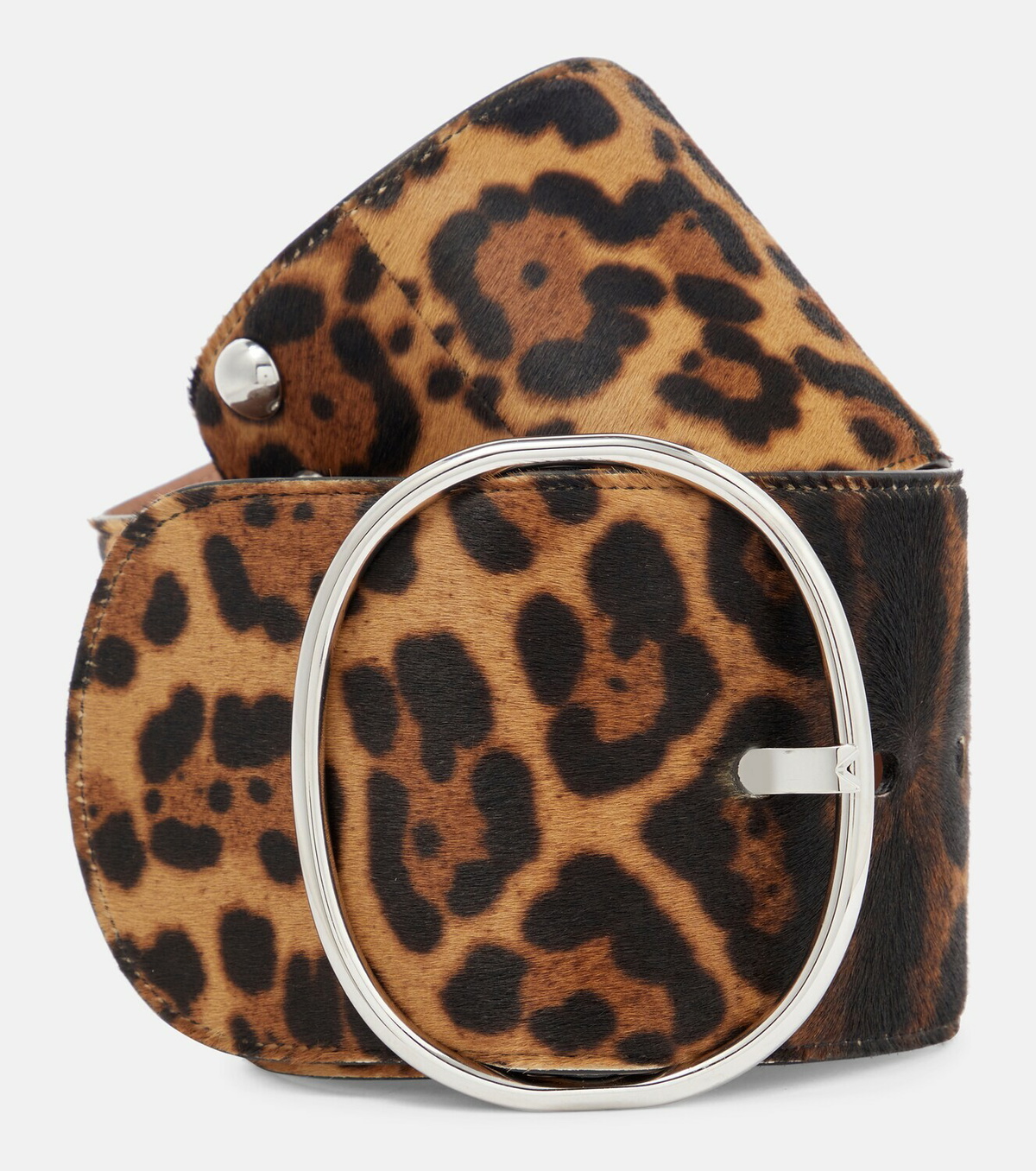 Alaïa Leopard-print calf hair belt ALAÏA