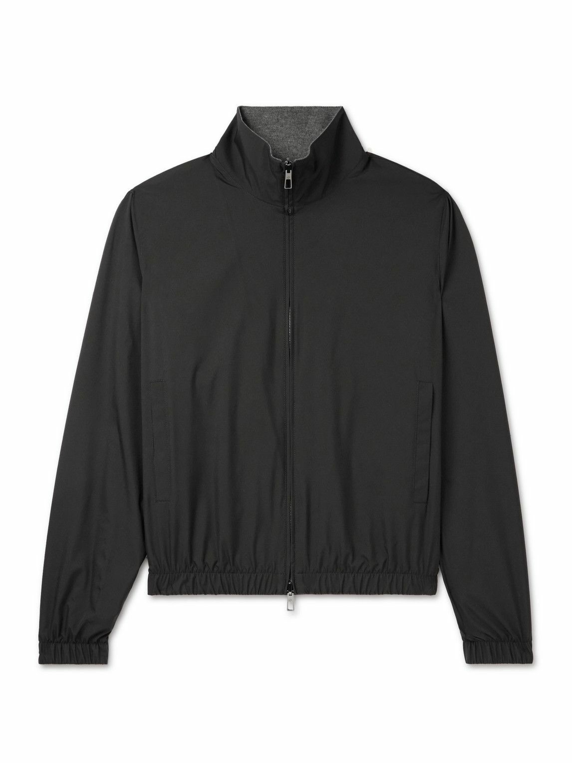 Loro Piana - Reversible Windmate Storm System® Shell and Cashmere Bomber Jacket - Black Loro Piana