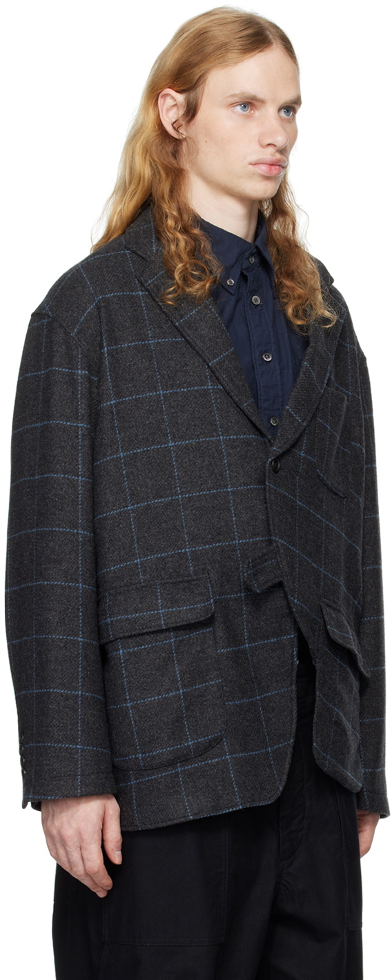 Engineered Garments Gray Slanted Blazer Engineered Garments