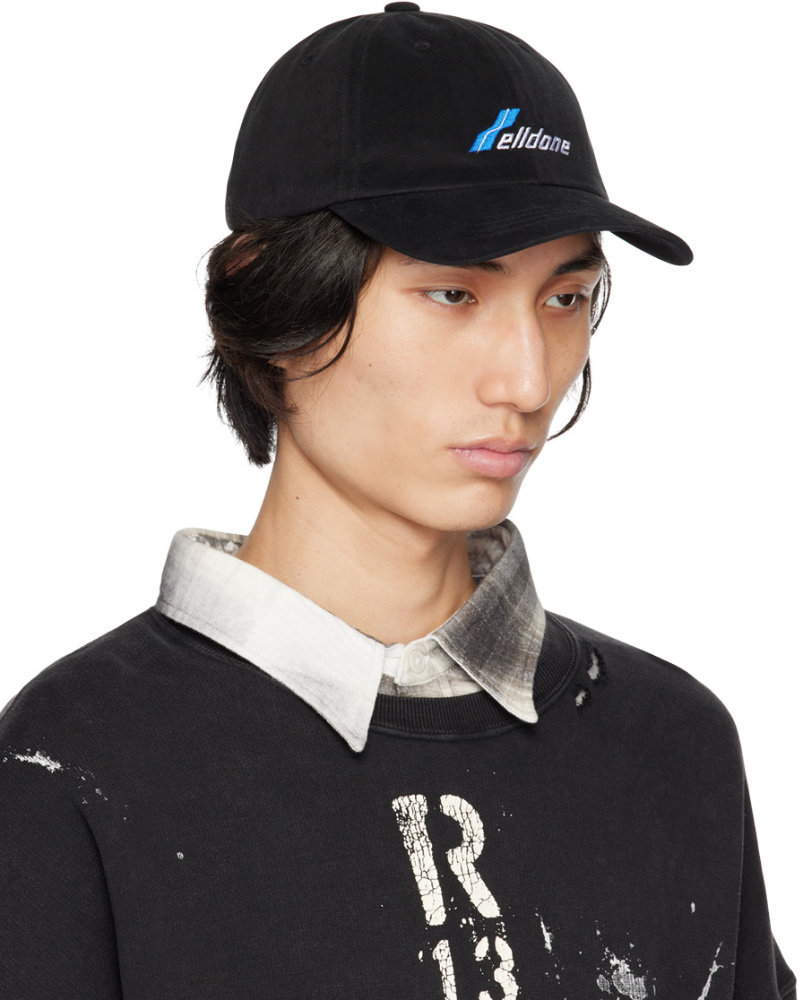 We11done Black WD Logo Cap We11done