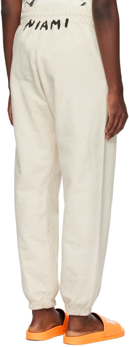 Palm Angels Off-White Faded Sweatpants Palm Angels