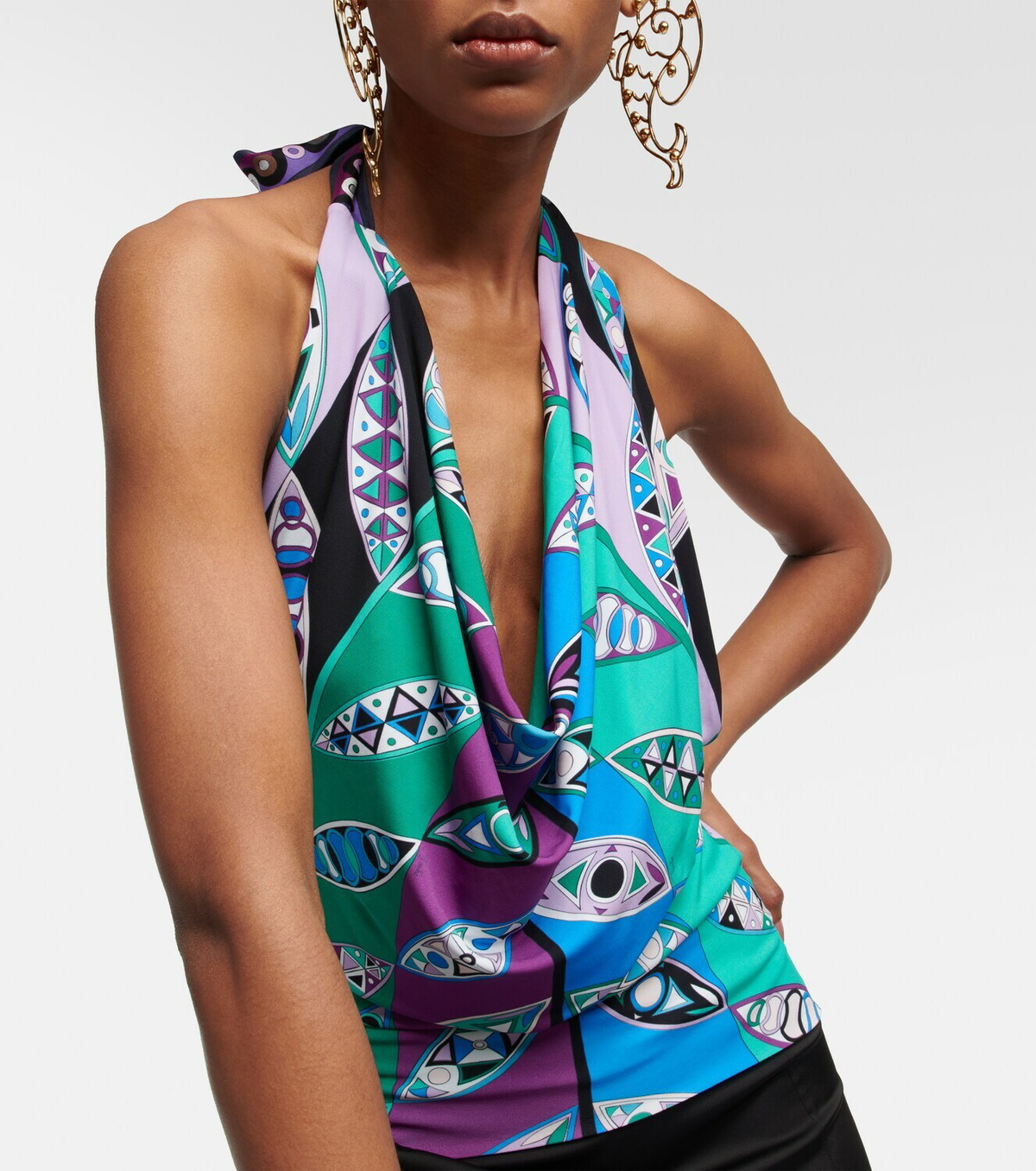 Pucci - Printed halterneck top Emilio Pucci