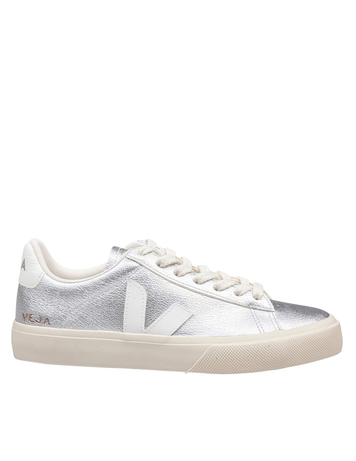 Veja Campo Sneakers In Leather Color Silver VEJA