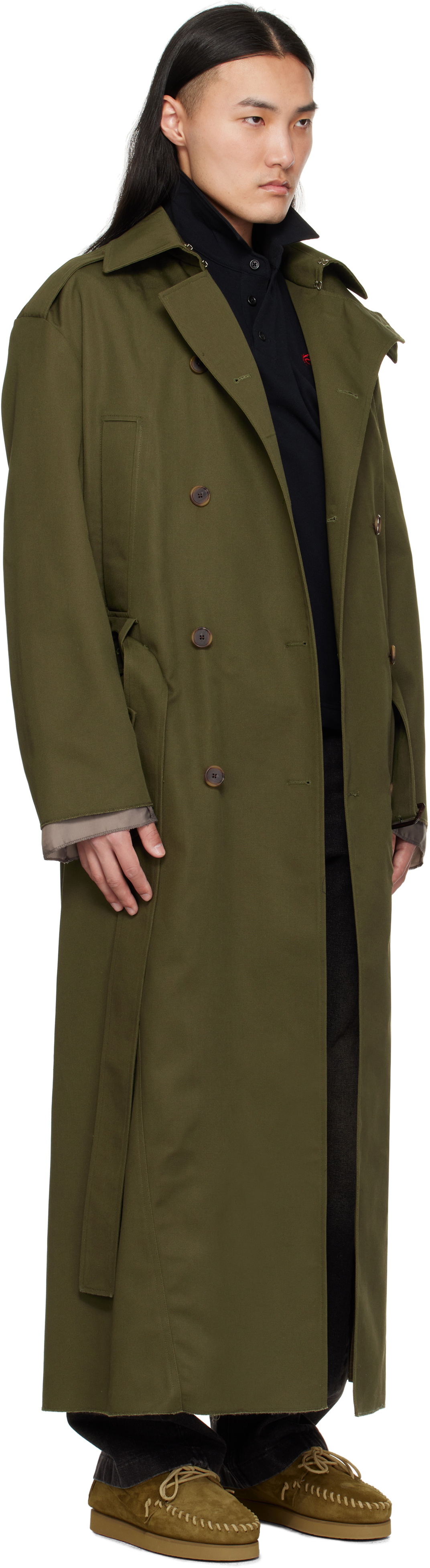 Commission Khaki Hunter Trench Coat Commission