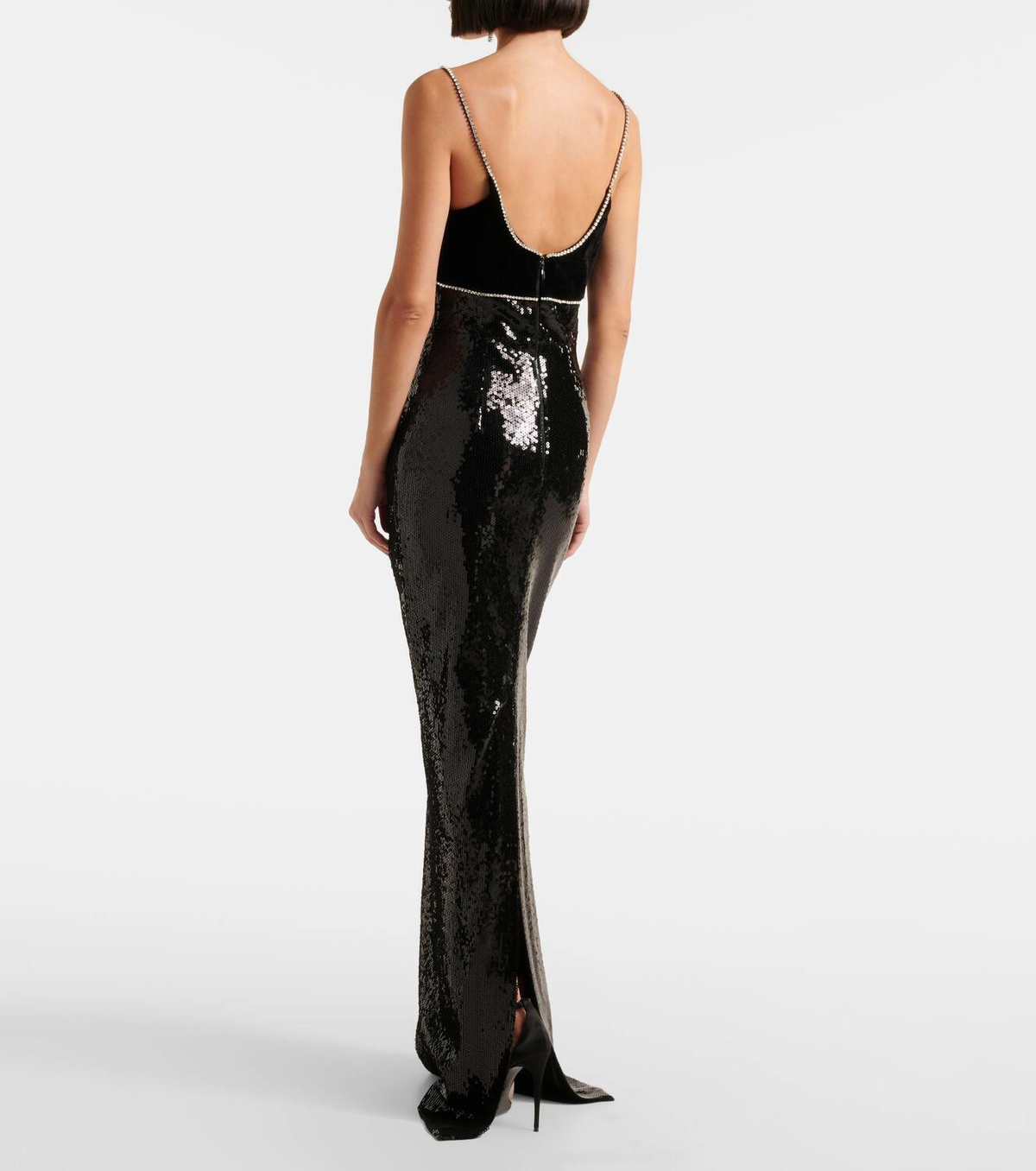 Rebecca Vallance Lena bow-detail sequined gown Rebecca Vallance