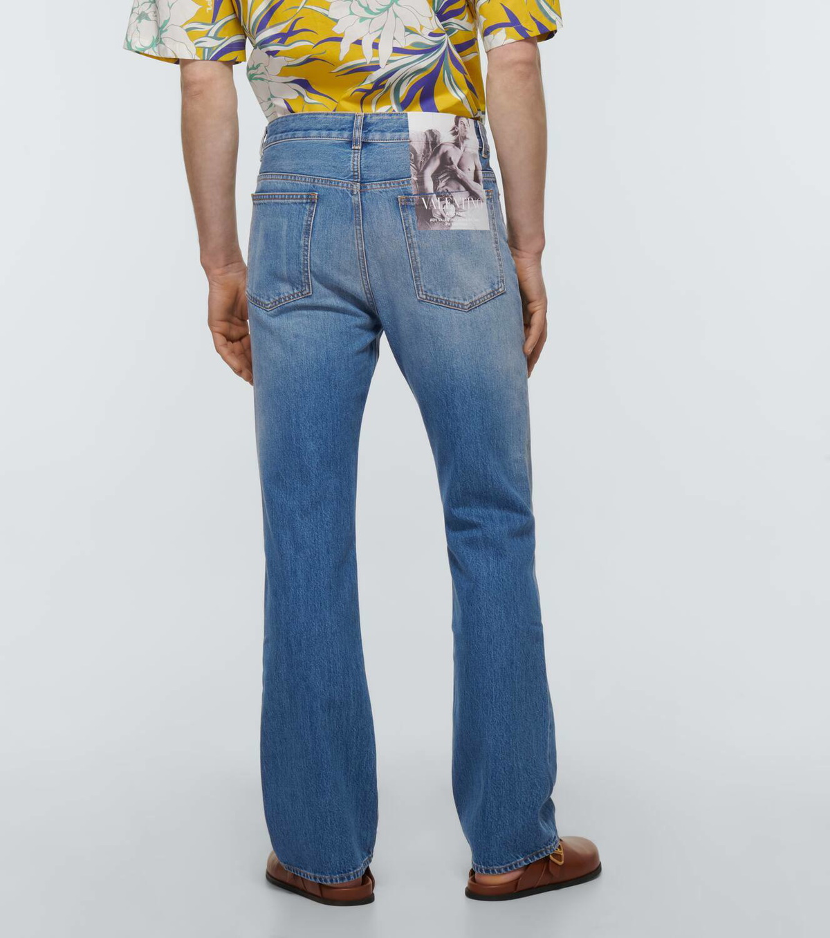 Valentino Archival print mid-rise jeans Valentino