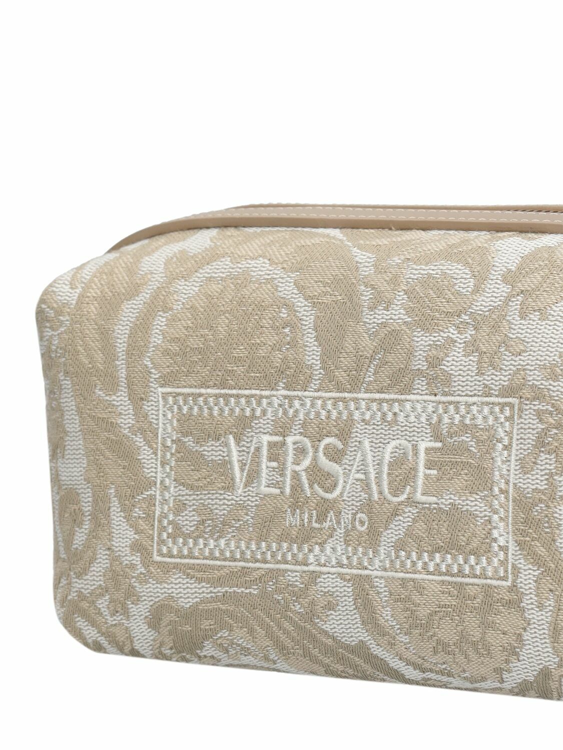 VERSACE - Logo Jacquard Makeup Bag Versace