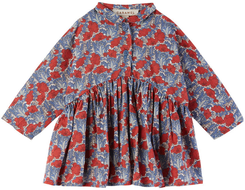Caramel Baby Blue & Red Leona Top Caramel