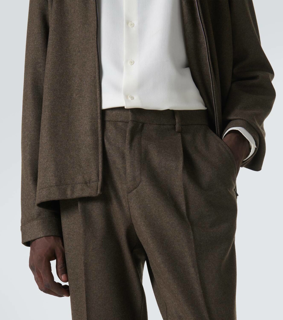 Sunspel Wool straight pants Sunspel