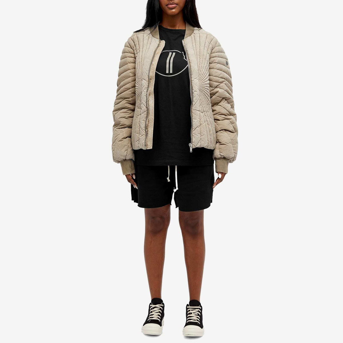 Rick Owens x Moncler Genius Level T-Shirt in Black Rick Owens