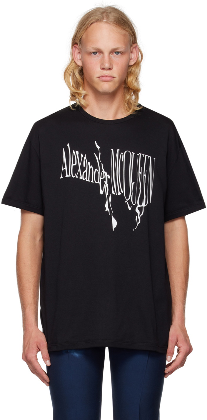 Alexander McQueen Black Printed T-Shirt Alexander McQueen