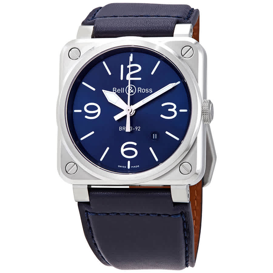 Bell and Ross Aviation Automatic Blue Dial Mens Watch BR0392-BLU-ST/SCA ...