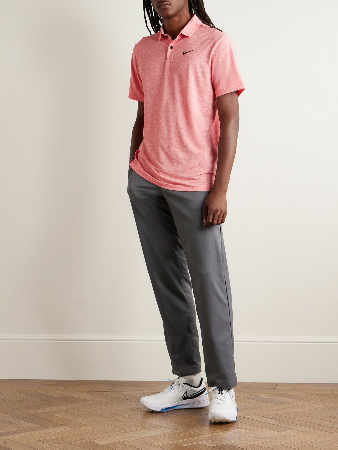 Nike Golf - Tour Dri-FIT Golf Polo Shirt - Red Nike Golf