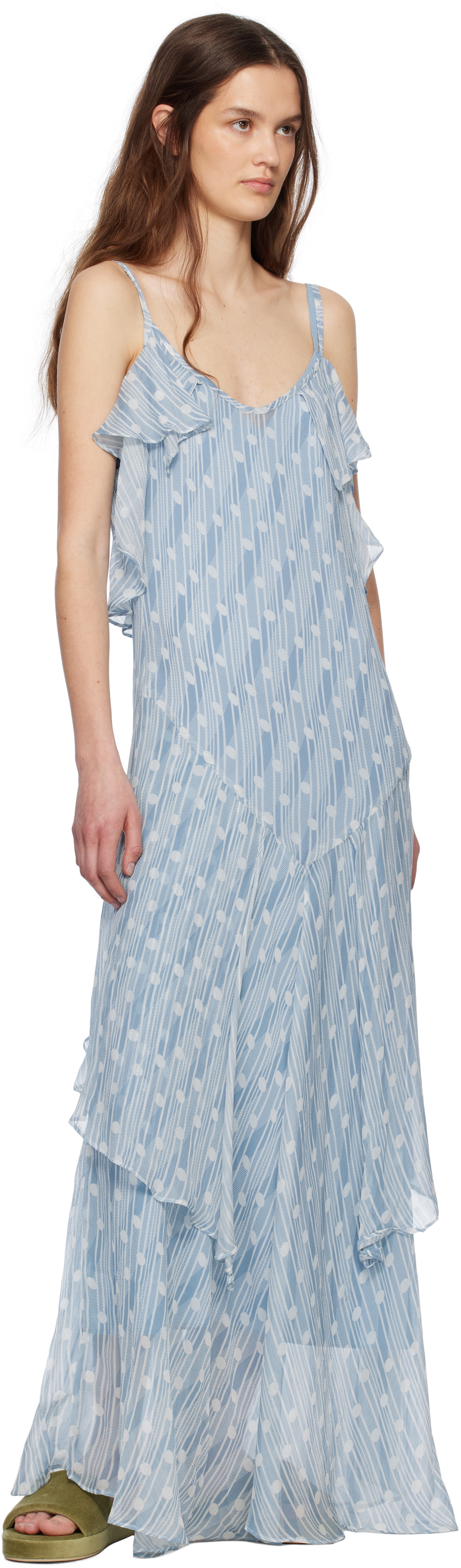 Bode Blue Meridian Maxi Dress Bode