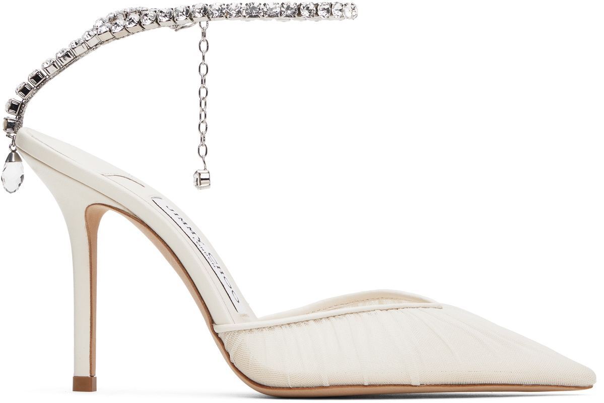 Jimmy Choo Off-White Saeda 100 Heels Jimmy Choo