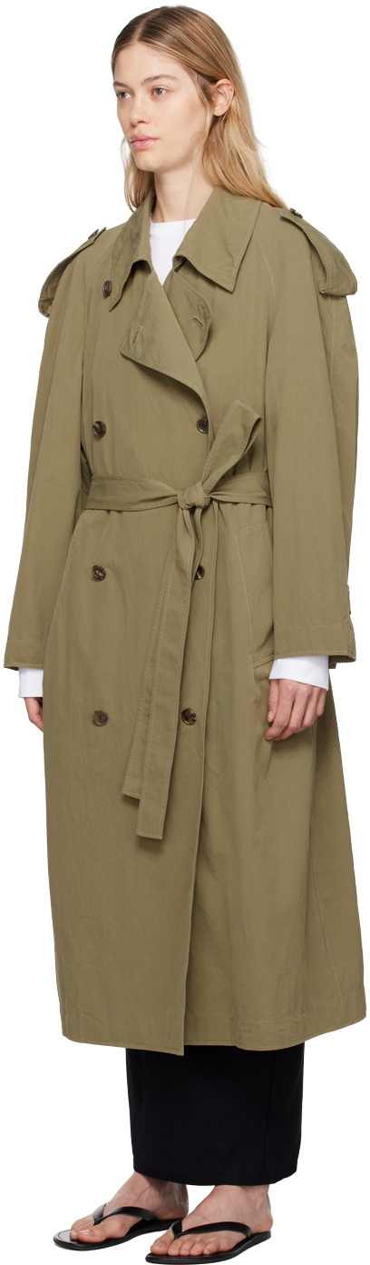 The Row Khaki Denver Down Trench Coat The Row