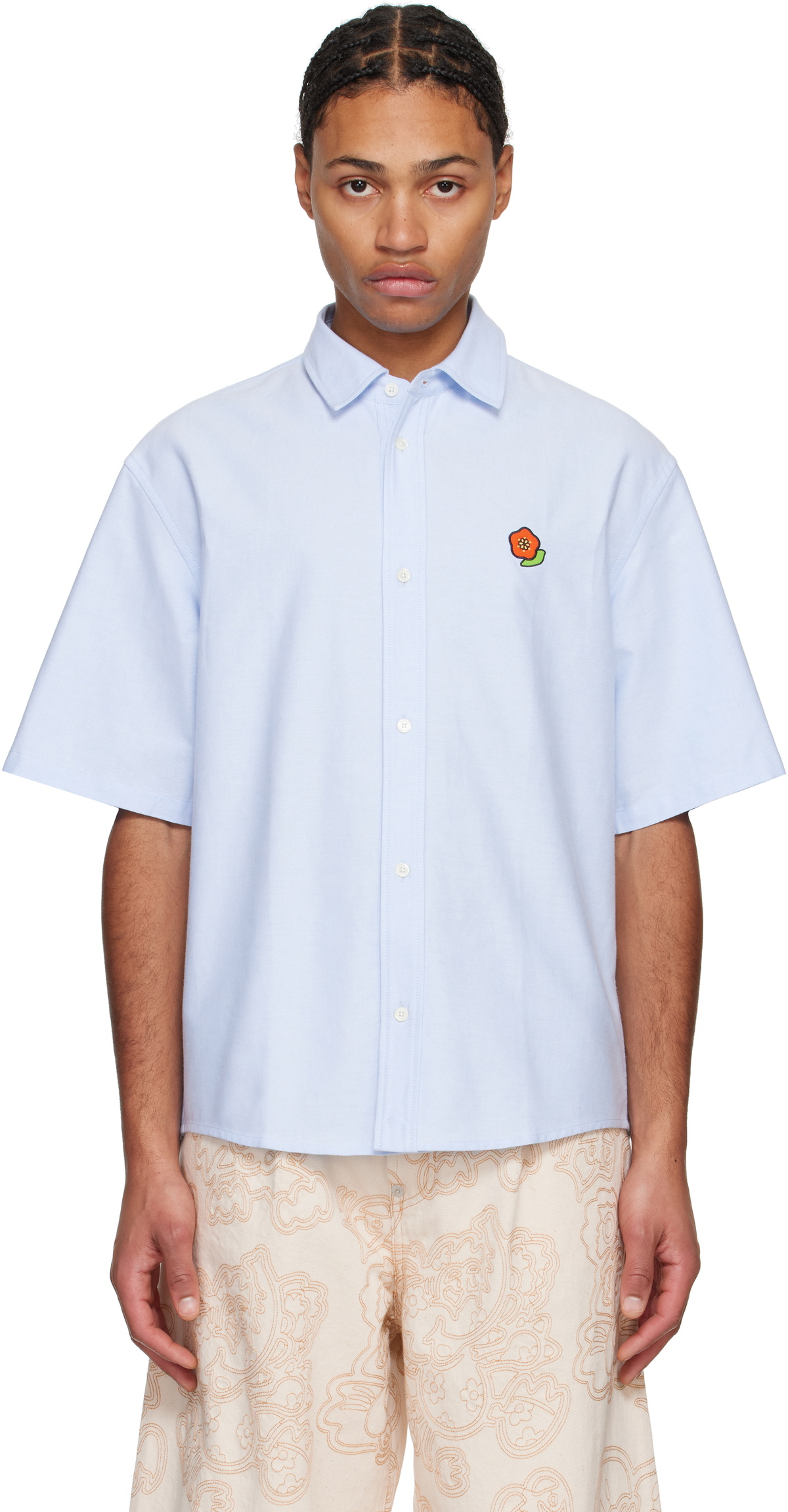 Kenzo Blue Kenzo Paris 'Kenzo Pop' Crest Shirt Kenzo