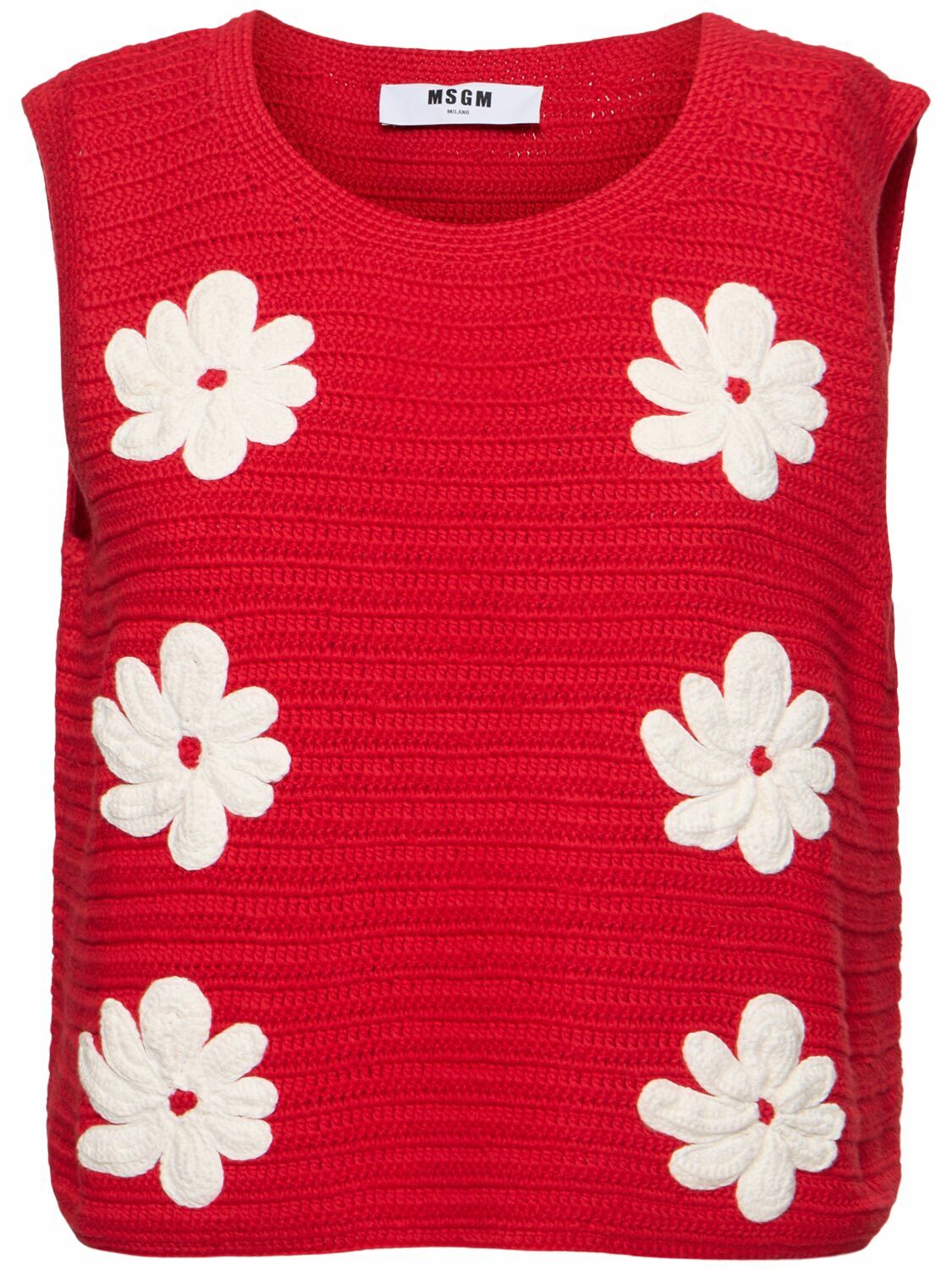 MSGM Cotton Knit Top MSGM