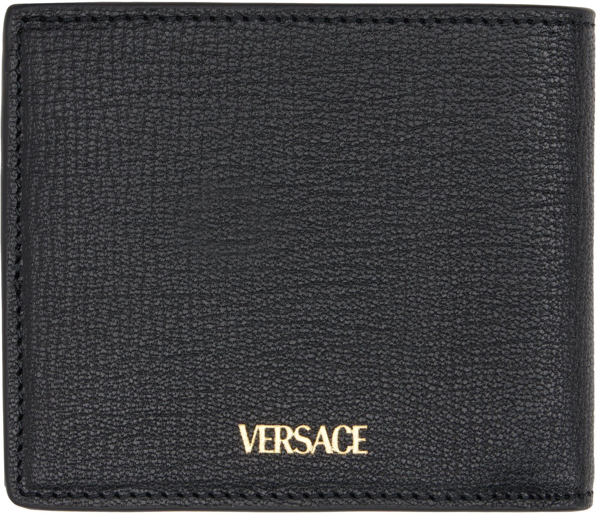 Versace Black Medusa Biggie Bifold Wallet Versace