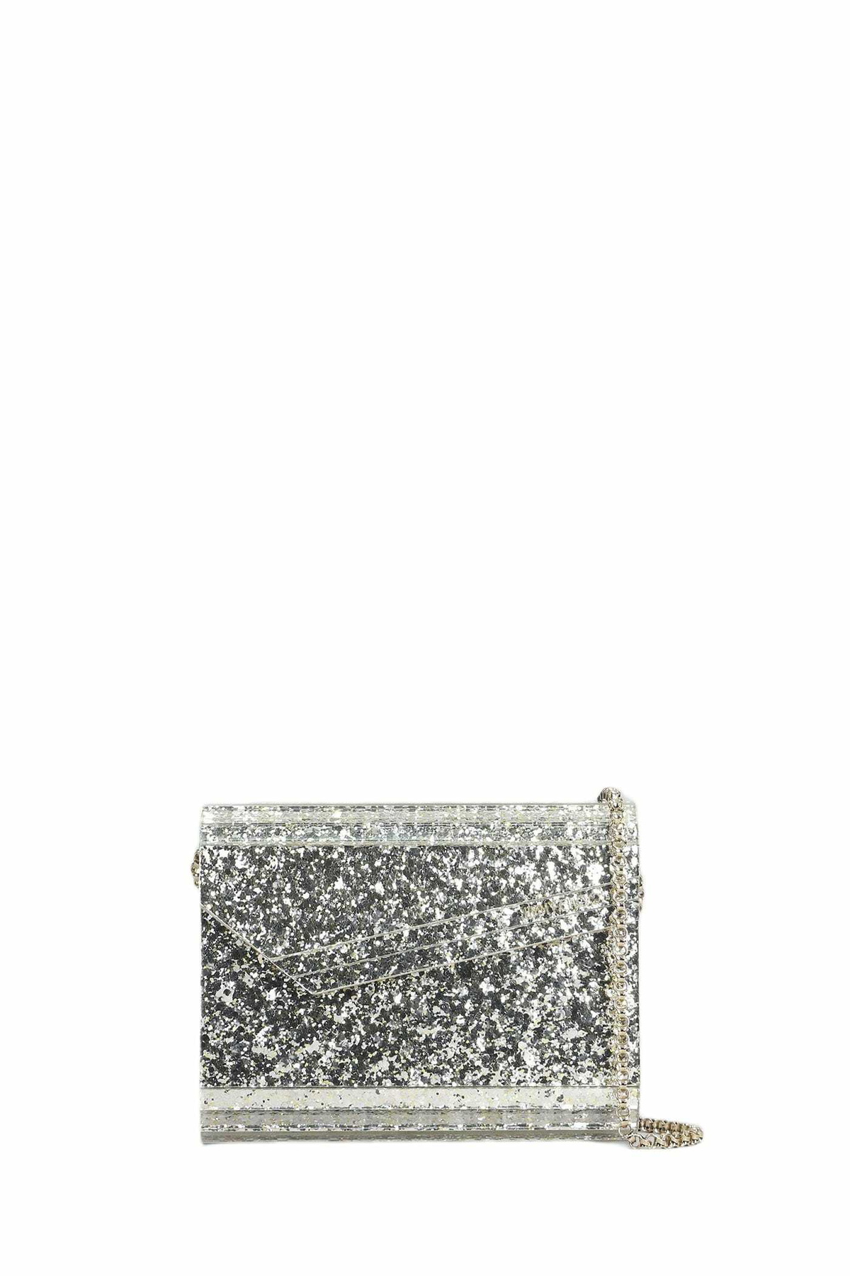 Jimmy Choo Candy Clutch In Silver Acrylic Jimmy Choo