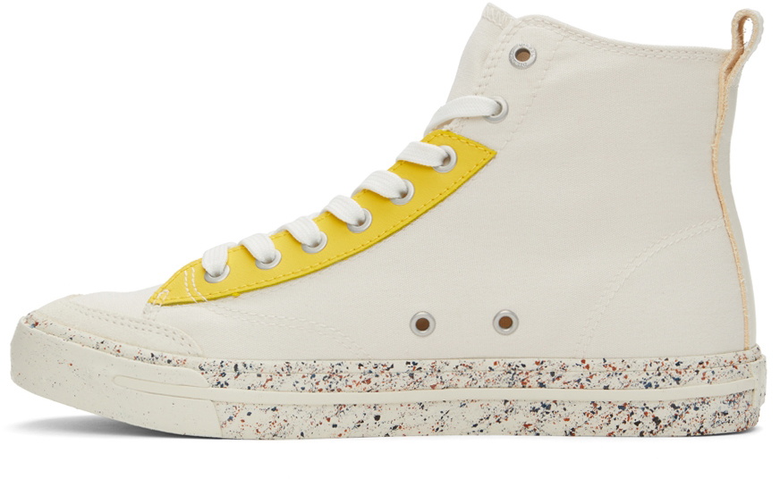 Diesel Off-White & Yellow Athos Sneakers Diesel