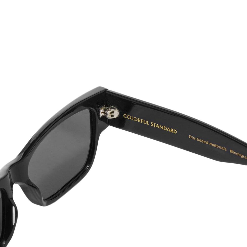 Colorful Standard Sunglass 04 in Deep Black Solid/Black Colorful Standard