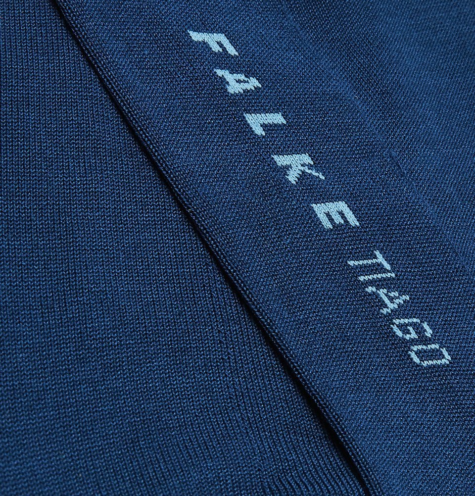 Falke - Tiago Stretch-Cotton Blend Socks - Navy FALKE Ergonomic Sport ...