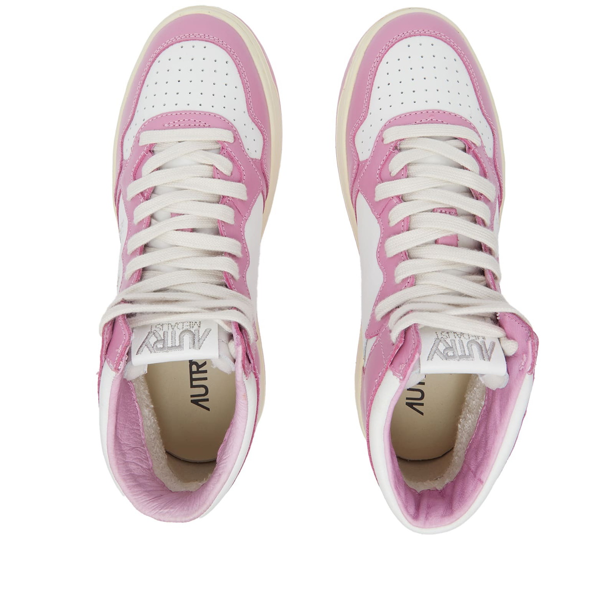 Autry Women's Medalist Mid Sneakers in Pink Autry