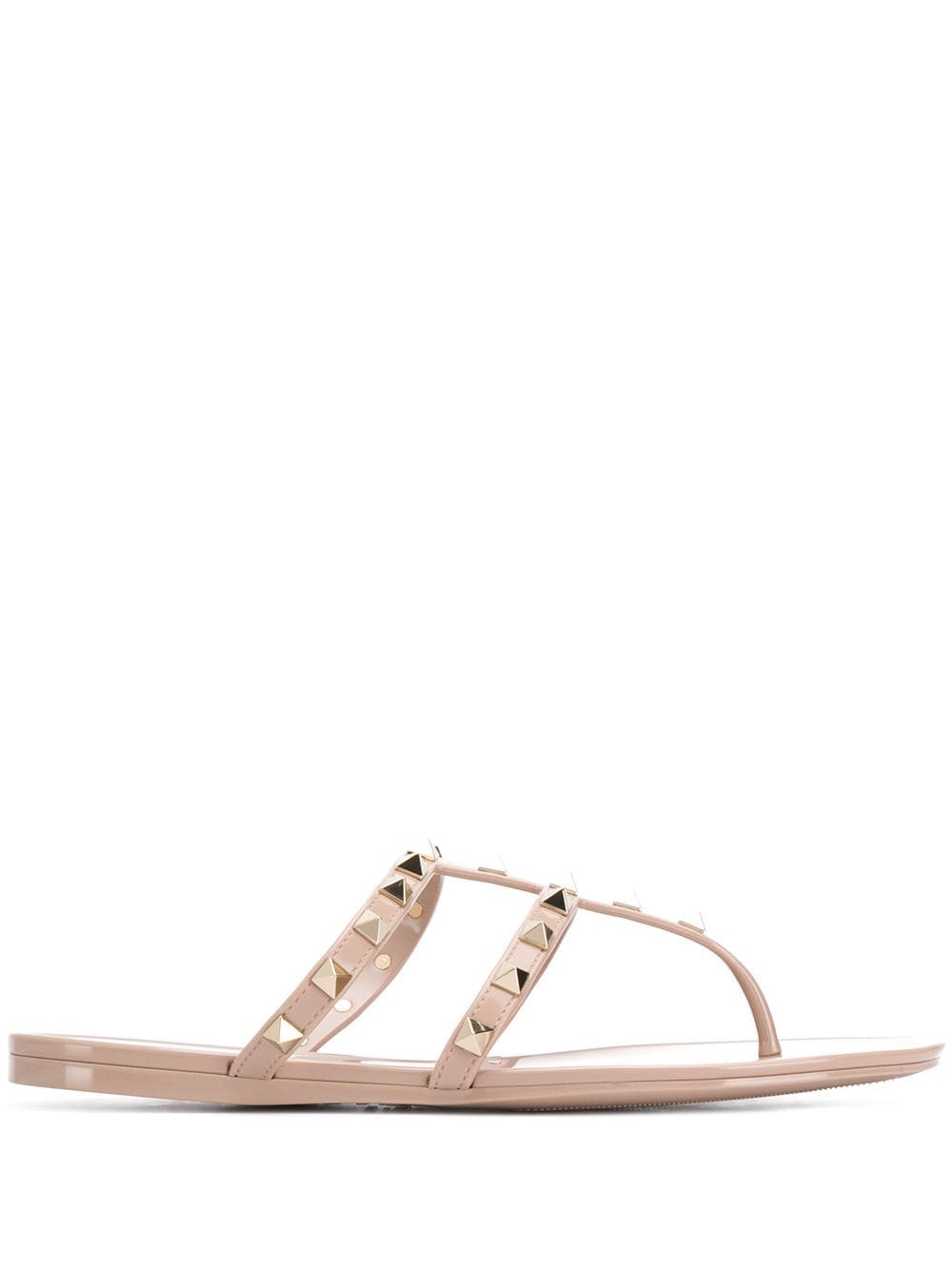 VALENTINO GARAVANI - Rockstud Rubber Thong Sandals Valentino Garavani