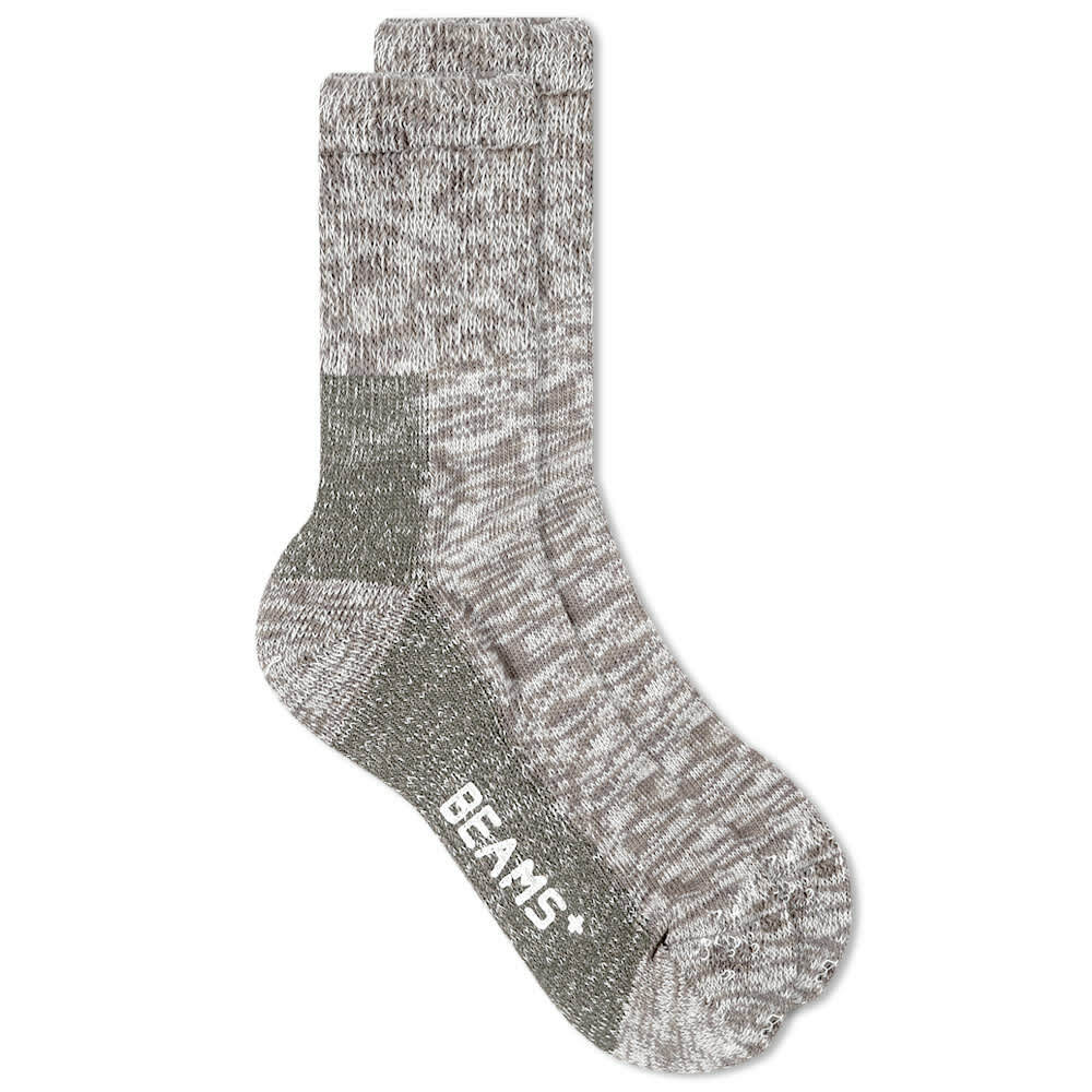 Beams Plus Men's Outdoor Sock in Grey Beams Plus