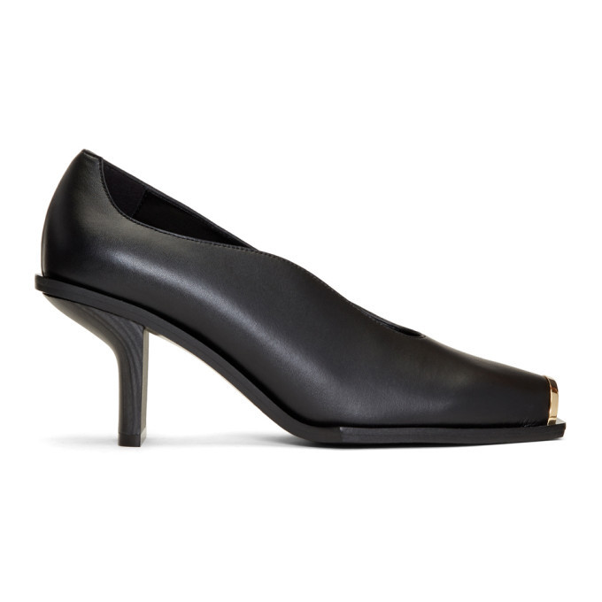 Stella McCartney Black Metallic Toe Heels Stella McCartney